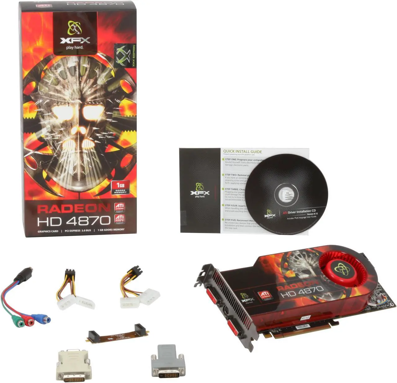 XFX HD-487A-ZDDC Radeon HD 4870 XXX 1GB 256-bit GDDR5 PCI Express 2.0 ...