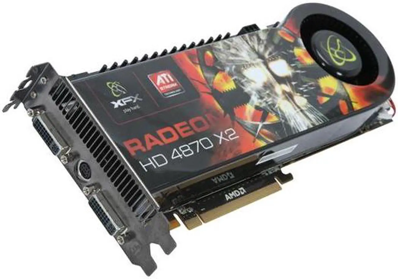 Refurbished: XFX Radeon HD 4870 X2 Graphics Card HD487ACDF - Newegg.com