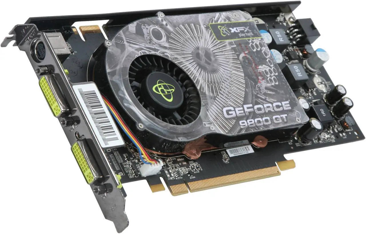 Refurbished: XFX GeForce 9800 GT Graphics Card PV-T98G-YDL - Newegg.com
