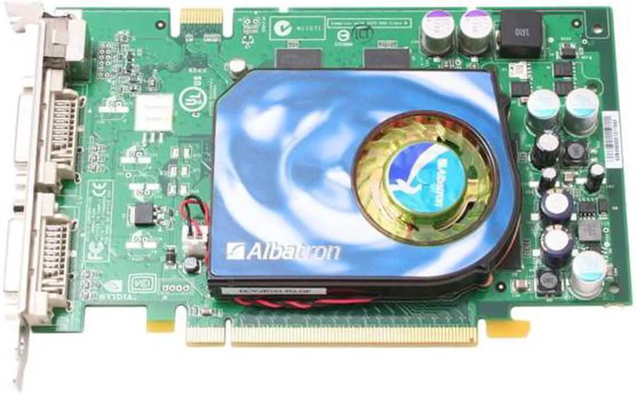 Albatron 7600GT GeForce 7600GT 256MB 128-bit GDDR3 PCI Express x16 SLI ...