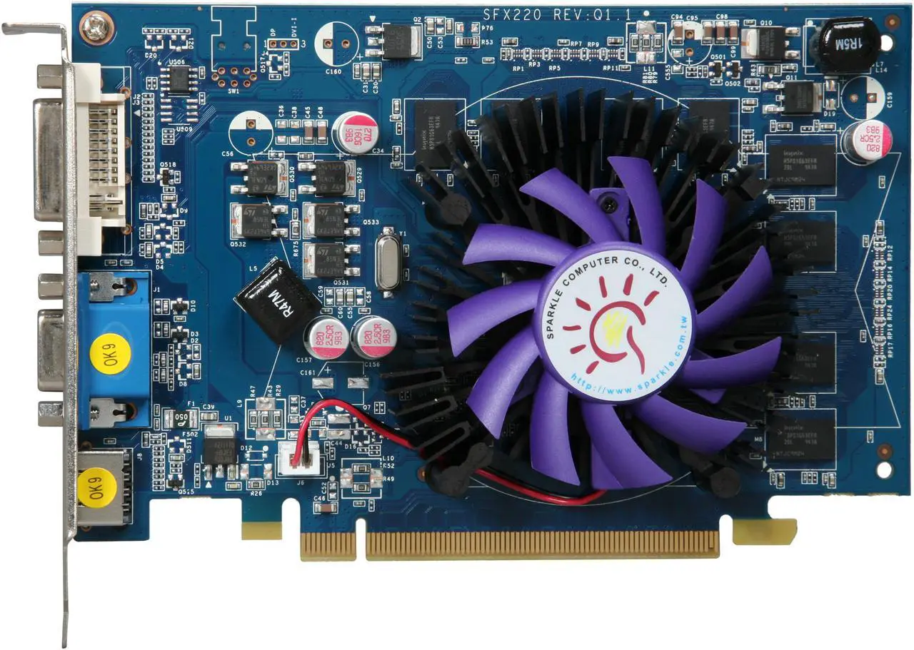 SPARKLE GeForce GT 220 Graphics Card SXT2202048D2-NM - Newegg.com