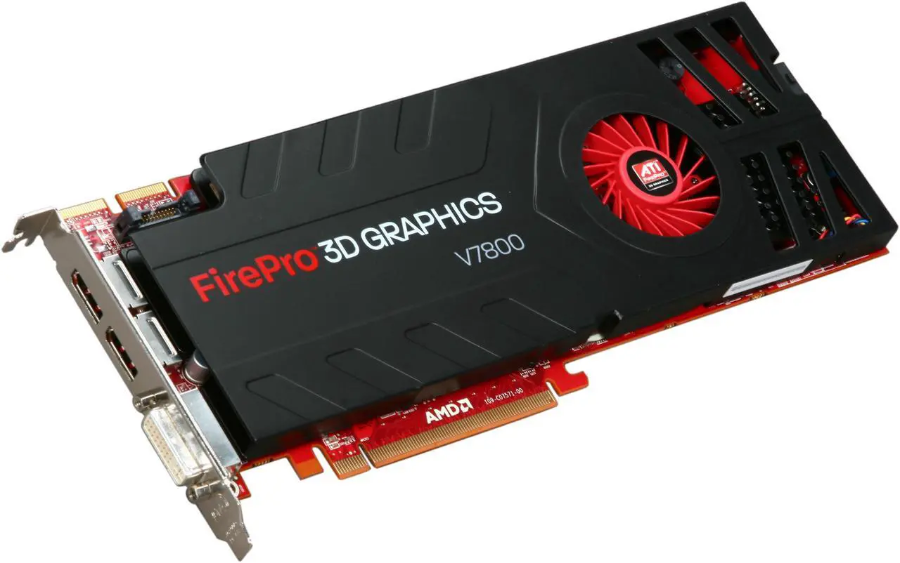 AMD FirePro V7800 100-505604 2GB 256-bit GDDR5 PCI Express 2.0 x16 ...