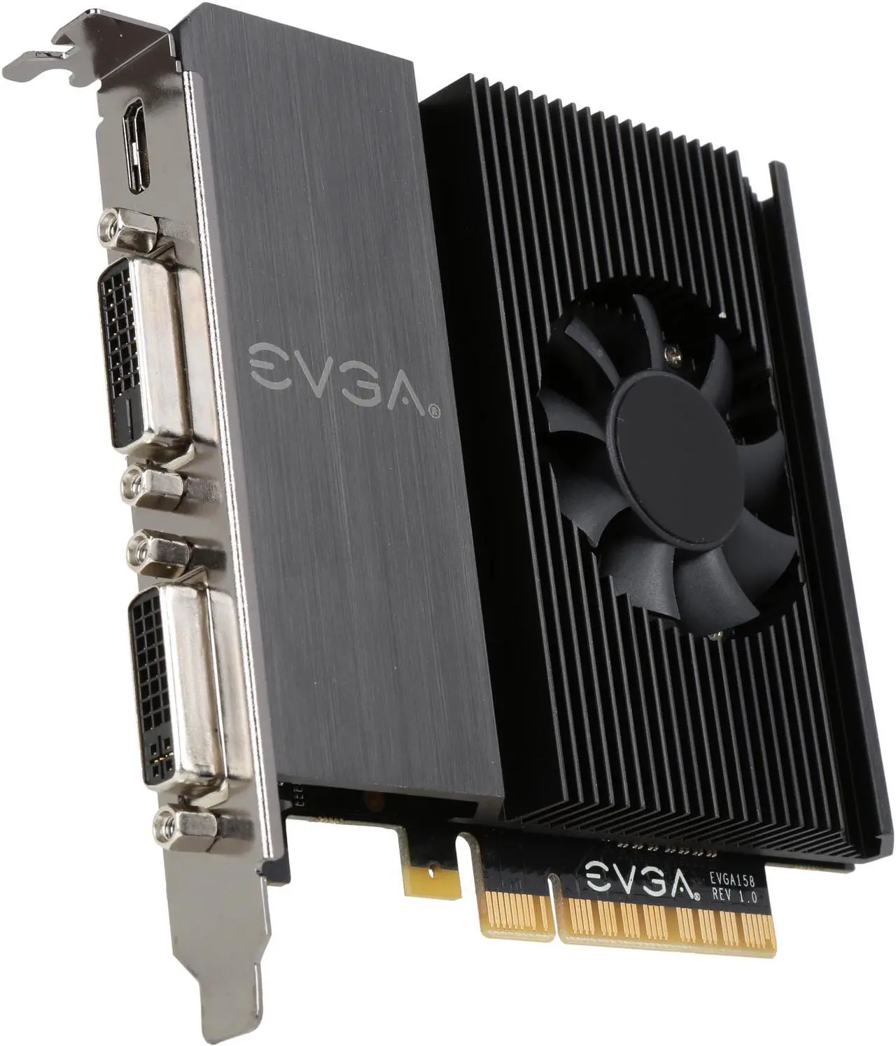 Refurbished: EVGA GT 710 2GB DDR3 64-bit Single Slot, Dual DVI 02G-P3 ...