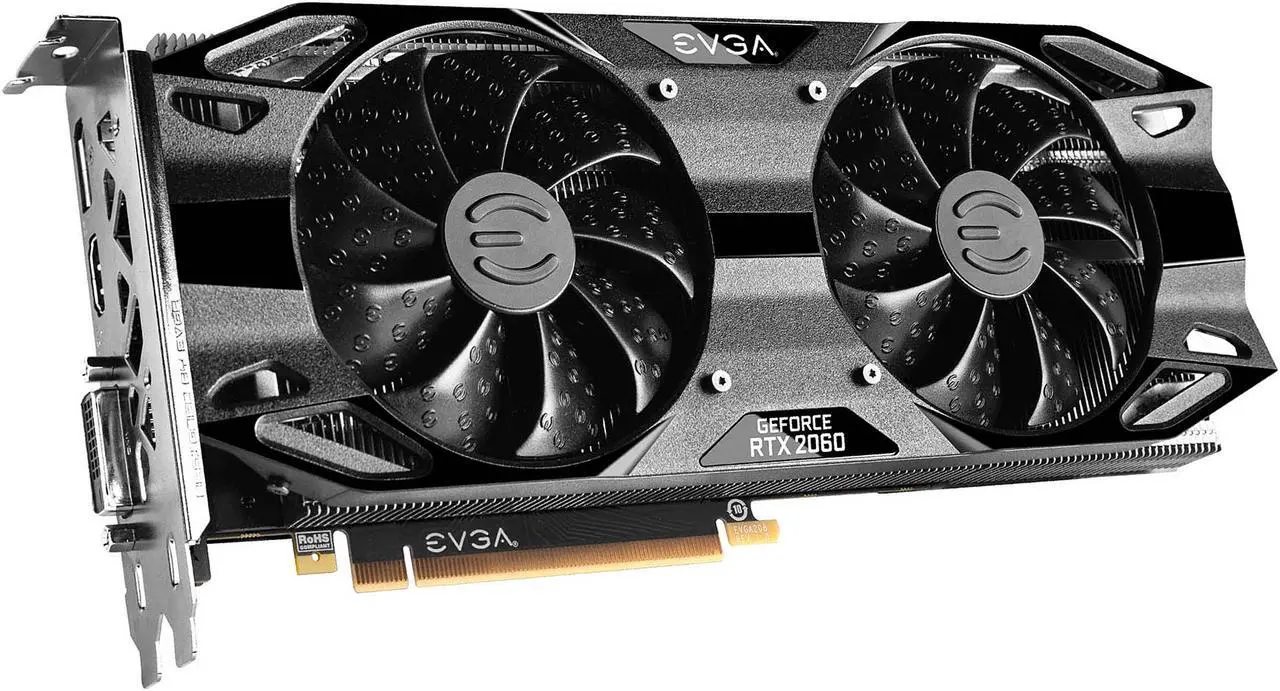Refurbished: EVGA GeForce RTX 2060 12GB XC BLACK GAMING, 12G-P4-2261-KR ...