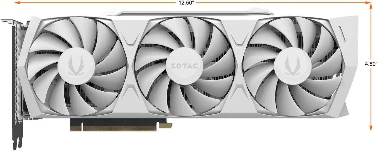 Refurbished: ZOTAC GAMING GeForce RTX 3080 Trinity OC White Edition LHR ...
