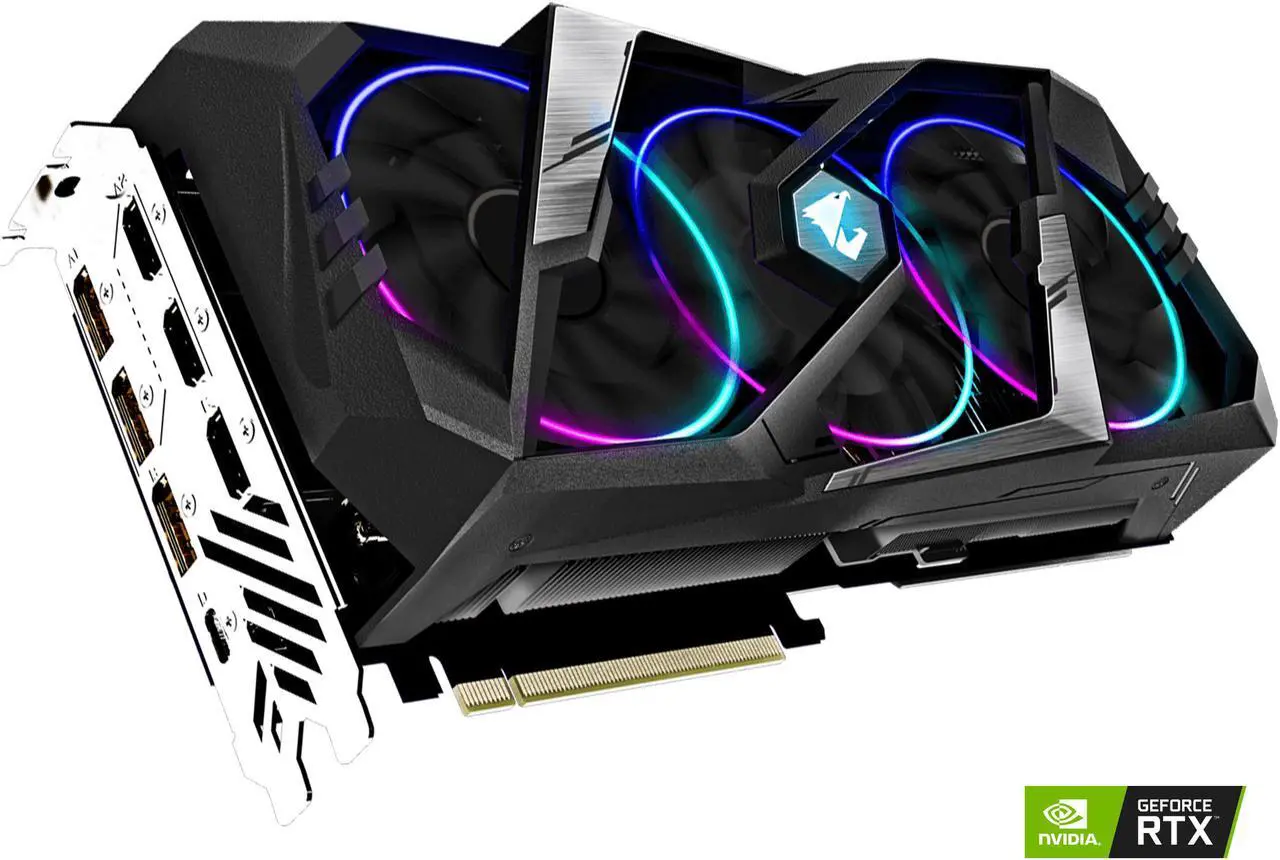 GIGABYTE AORUS GeForce RTX 2060 SUPER 8G (rev. 2.0) Graphics Card, 3 x ...