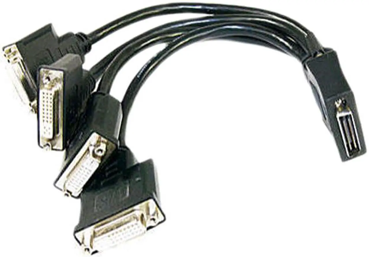matrox CAB-KX20-4XDF KX20-to-DVI quad-monitor adapter cable - Newegg.com