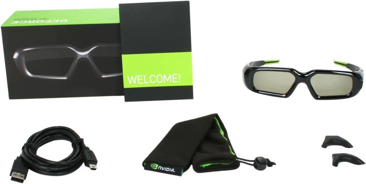 NVIDIA Geforce 3D Stereo Glasses - Extra Pair Model 942-10701-0001-001 ...