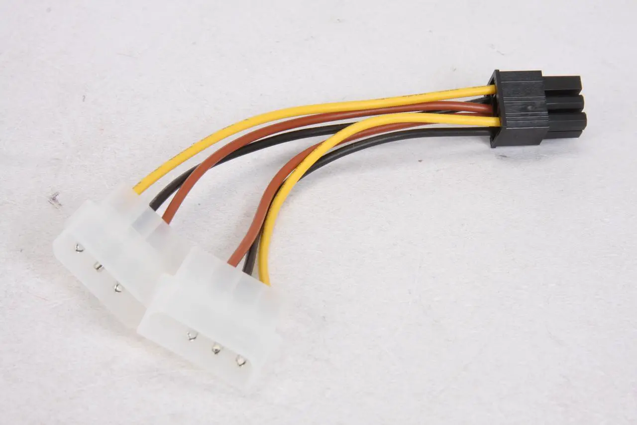 HIS HPC4084 Power Cable (2x4 pin in, 6 pins out) - Newegg.com