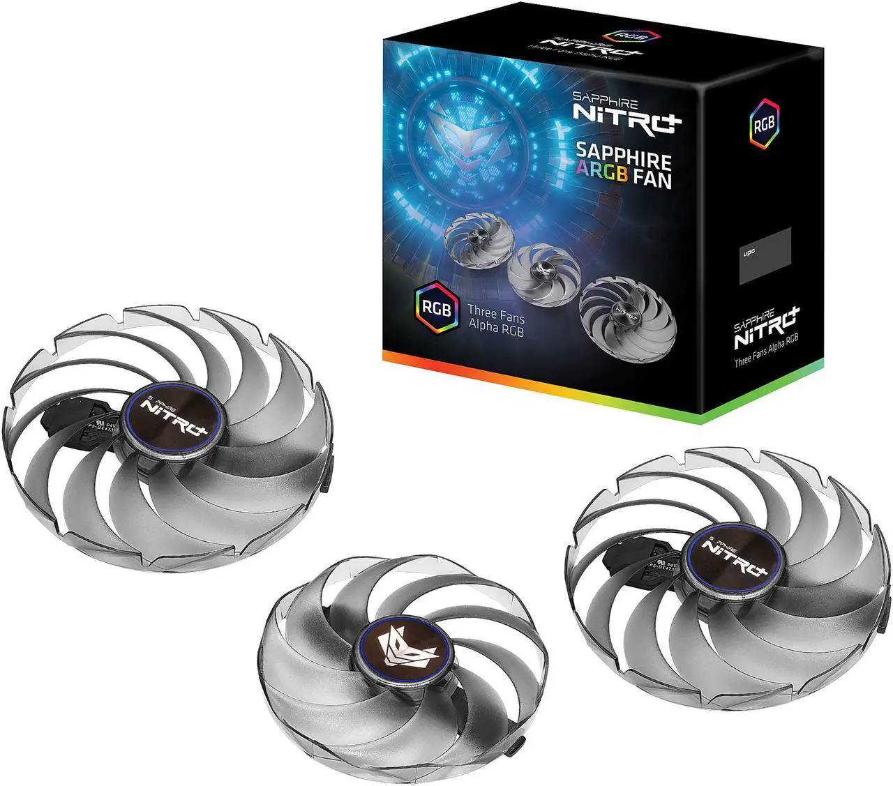 SAPPHIRE NITRO RX 6000 Series ARGB Fans (3 IN 1) Model 4N004-06-20G ...