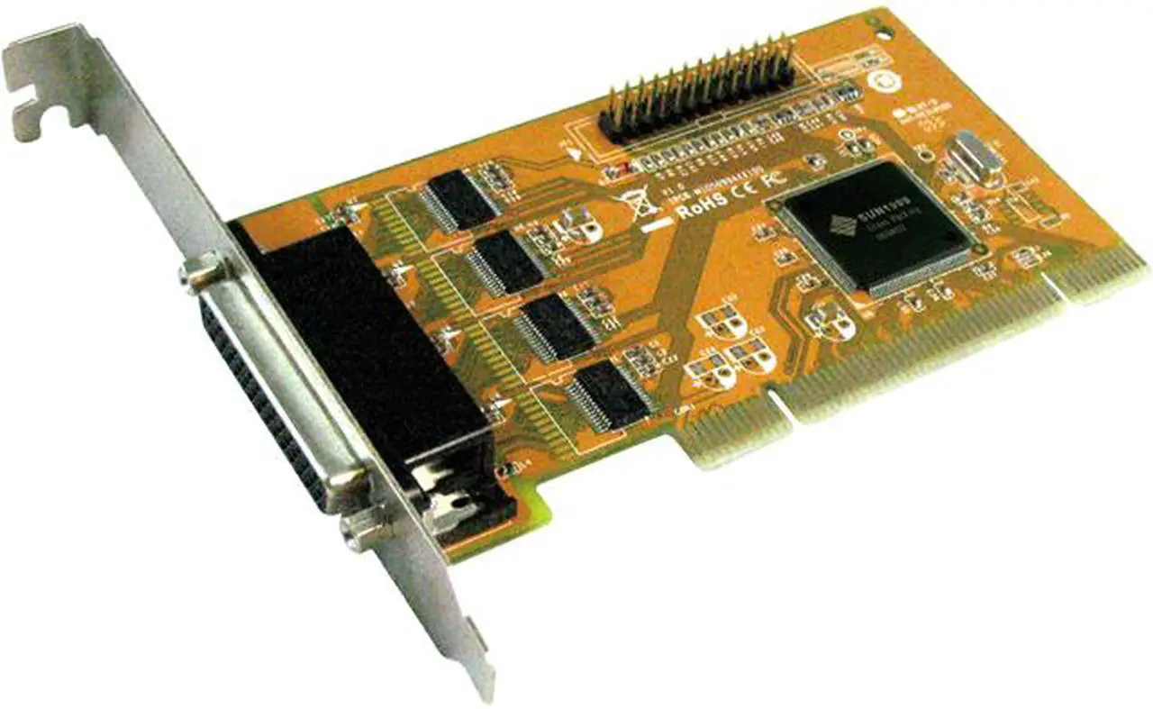 SUNIX 4-port High Speed RS-232 & 1-port Parallel PCI Express Multi-I/O ...