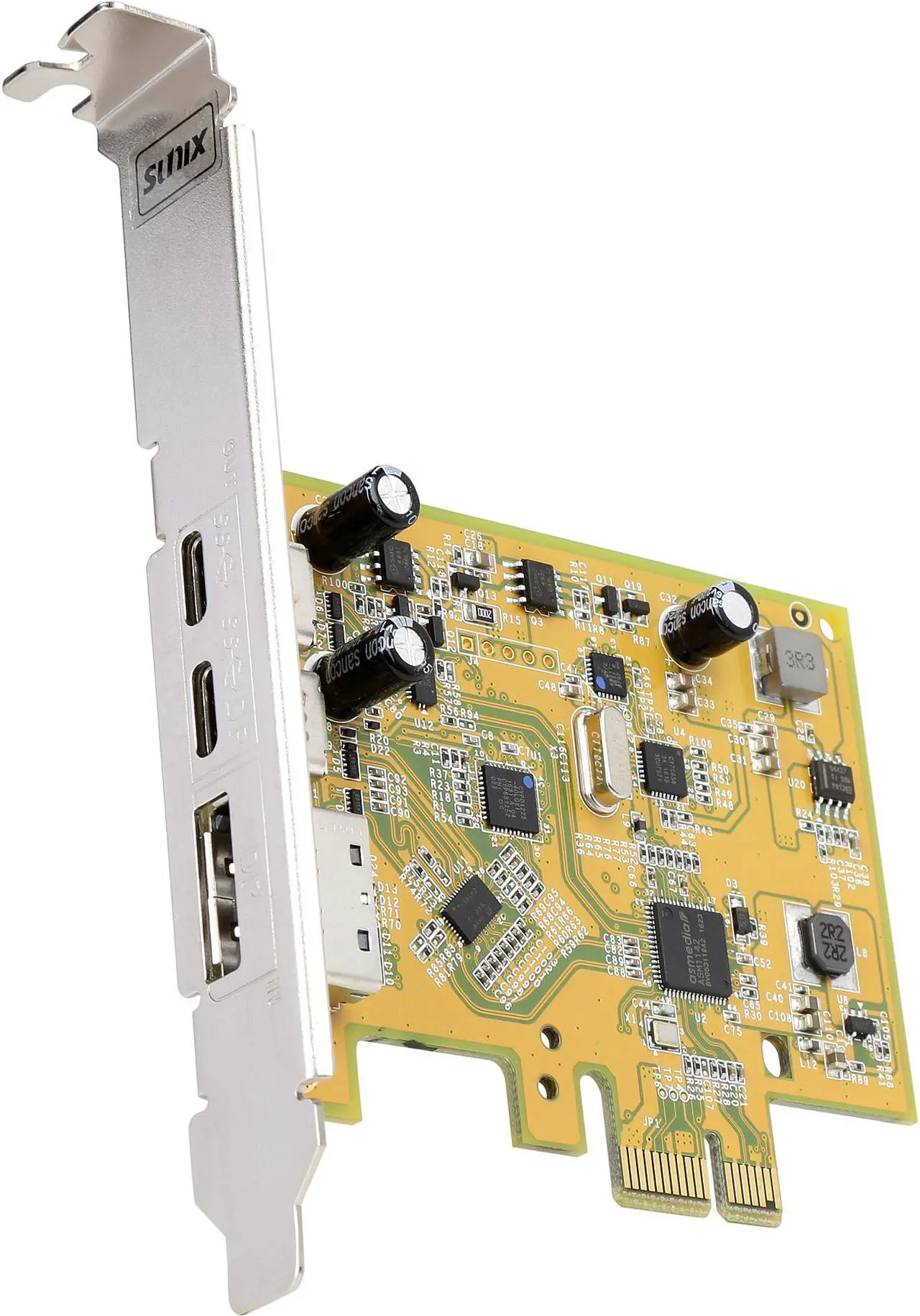 SUNIX USB 3.1 10G & DisplayPort Alt-Mode PCI Express Host Card with ...