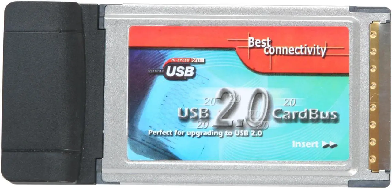 SYBA SD-PCB-USB CardBus to USB 2.0 2-Port Host Controller Adapter ...