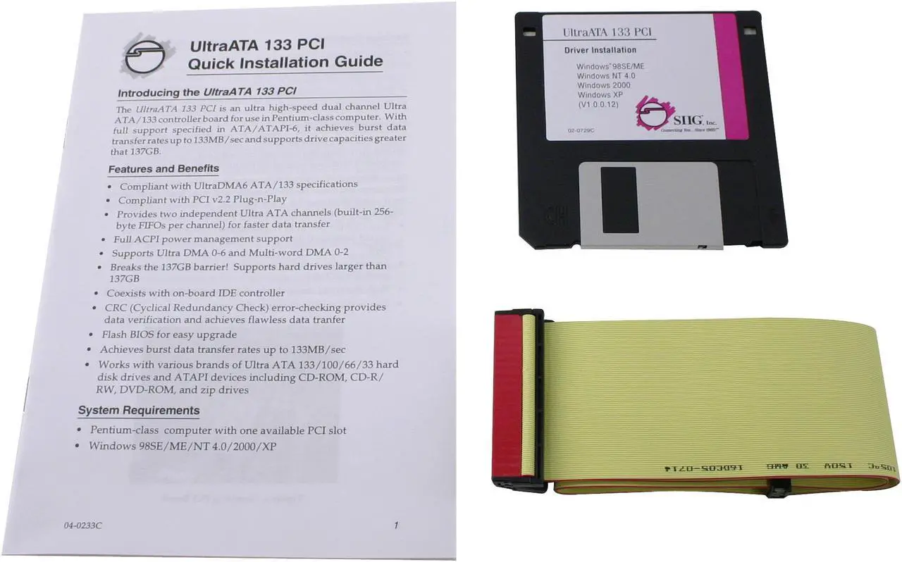 Open Box: SIIG SC-PE4B12 32-bit PCI IDE High-Speed Dual Channel Host ...