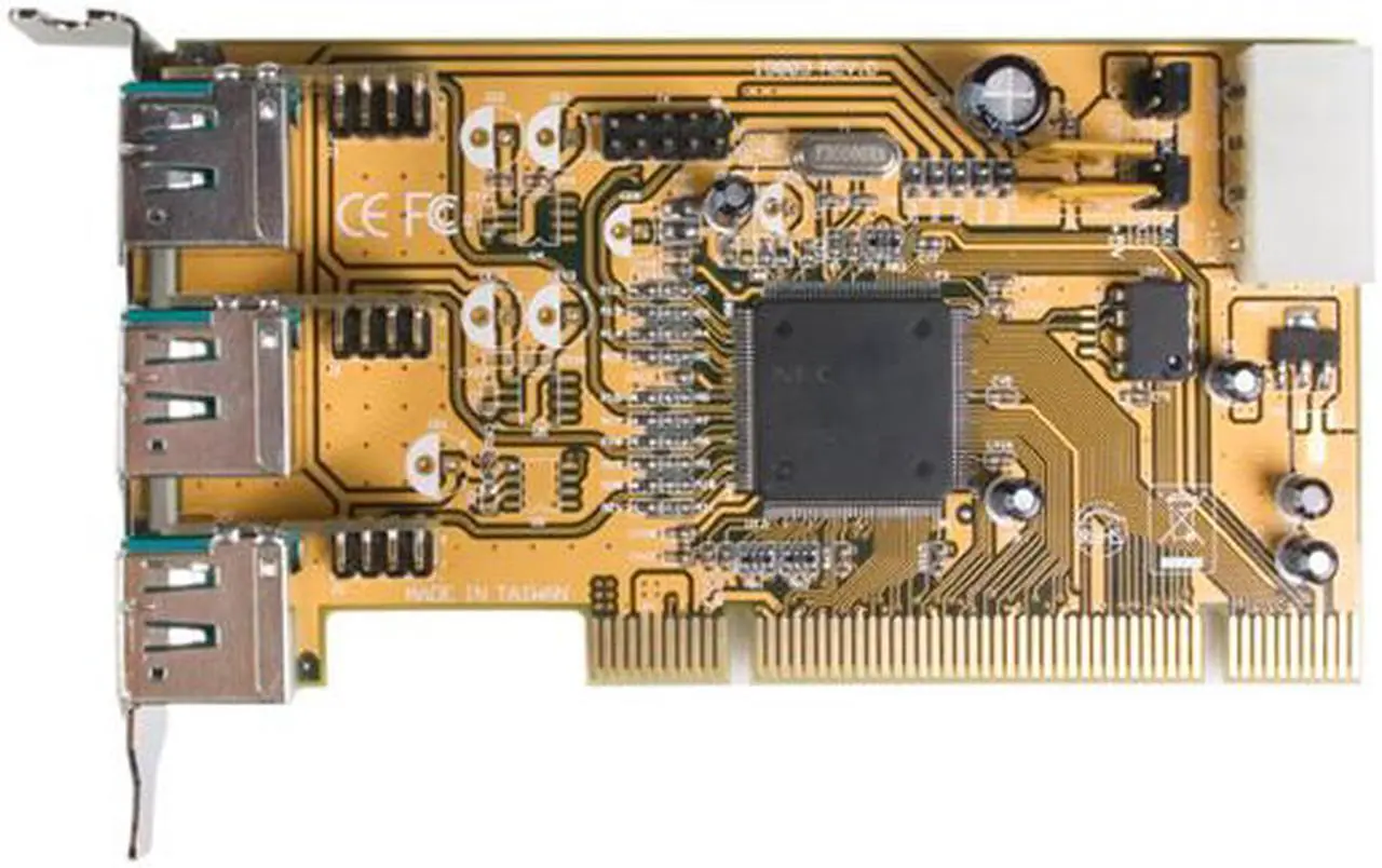 StarTech 3 Port Low Profile PCI 12V PoweredUSB Adapter Card - USB ...