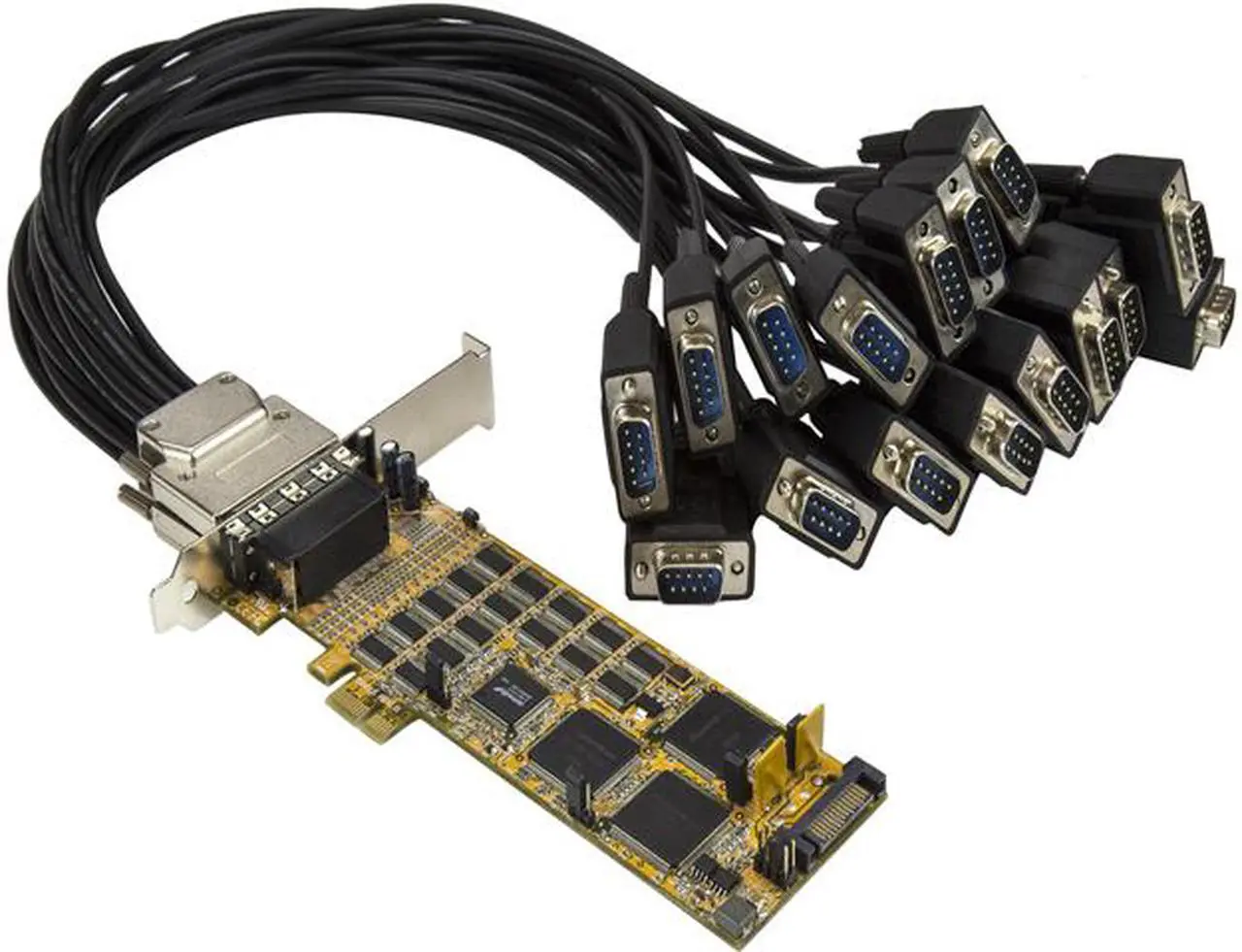 StarTech PEX16S550LP PCI Express Serial Card - 16 Port Low-Profile ...