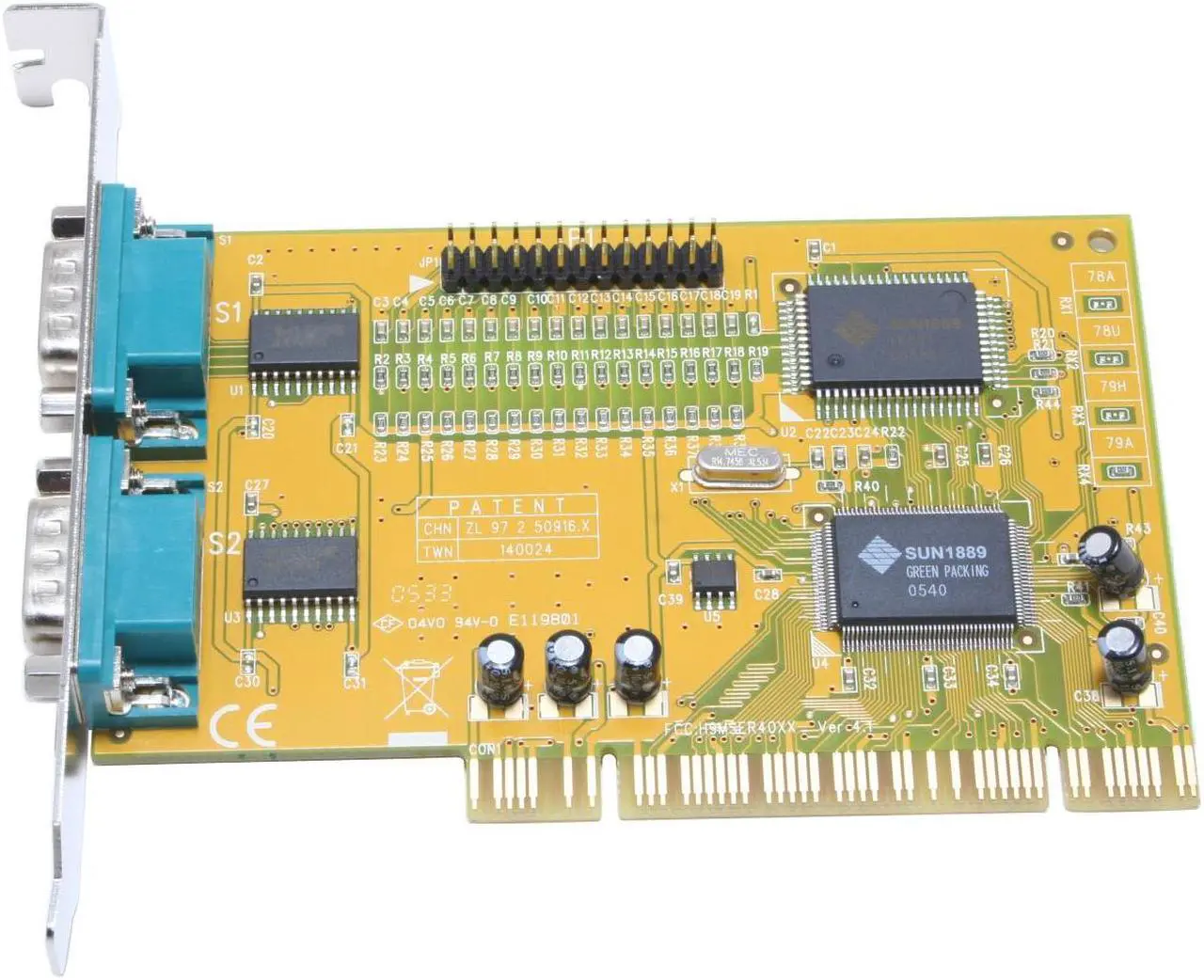 SUNIX 2 ports RS-232 / 1 port Parallel Universal PCI card Model 4079A ...