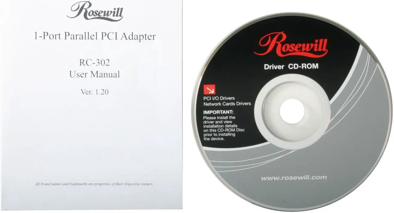 Rosewill Single Parallel (SPP/PS2/EPP/ECP) Universal Low-Profile PCI ...