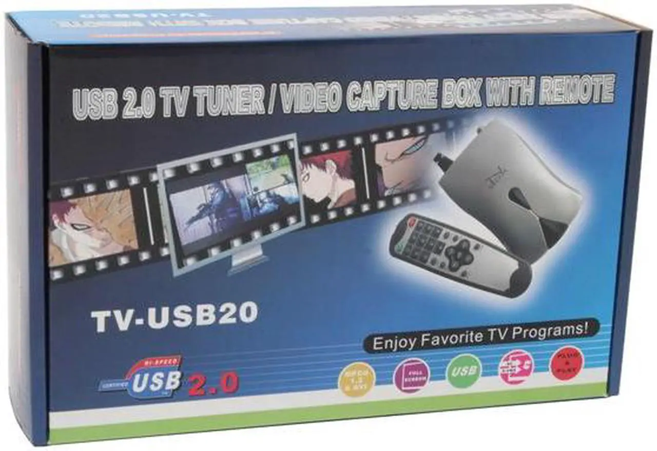 SABRENT TV-USB20 USB 2.0 TV Tuner/Video Capture Box with Remote Control ...