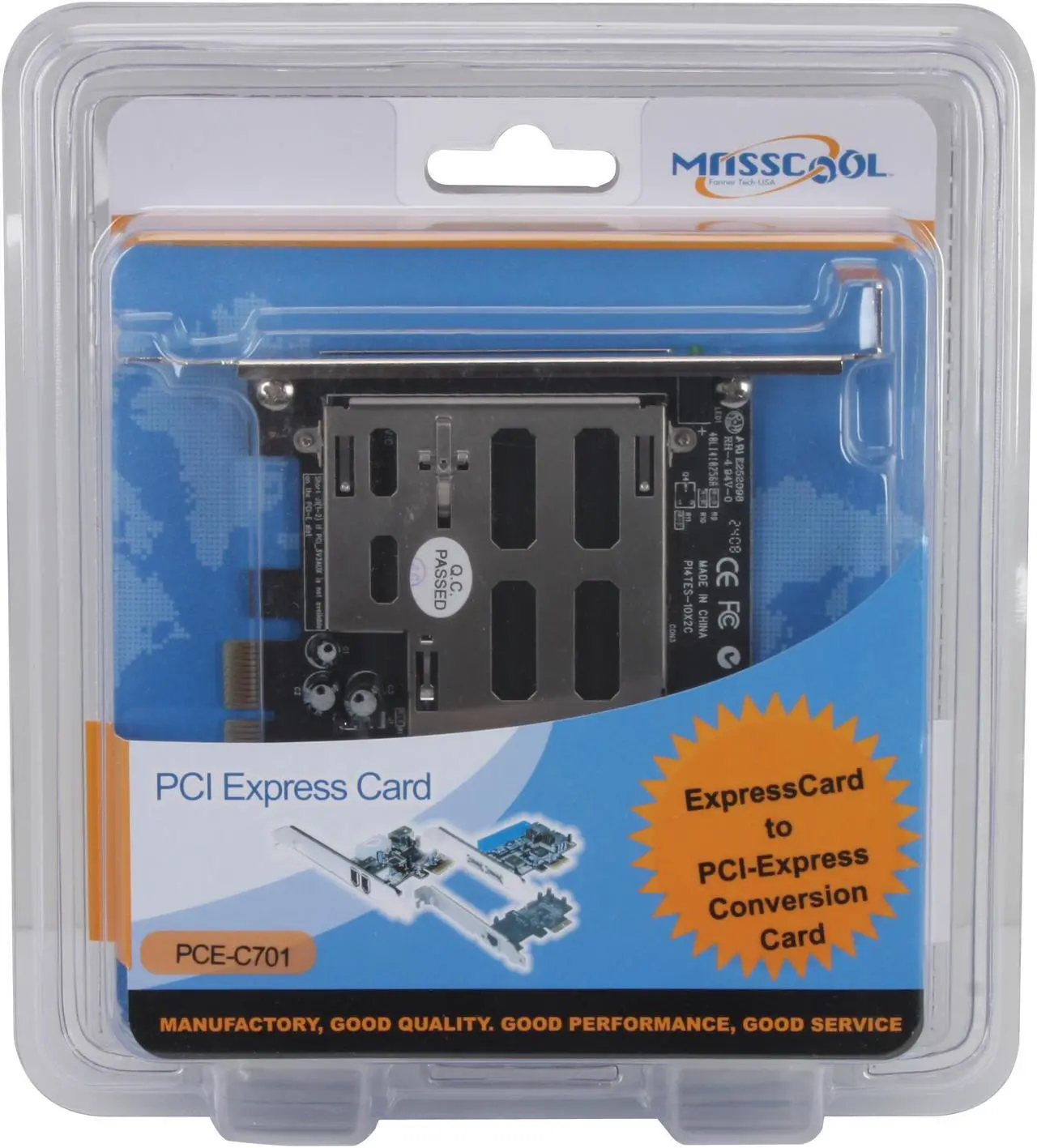 MASSCOOL PCI-Express to ExpressCard Conversion Card Model PCE-C701 ...