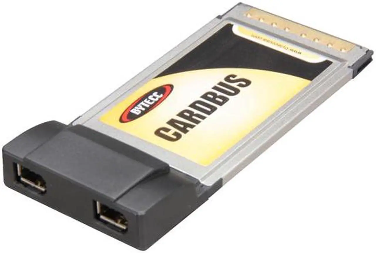 BYTECC Firewire IEEE 1394a PCMCIA CardBus-2 ports Model FW-PCMCIA-2 ...