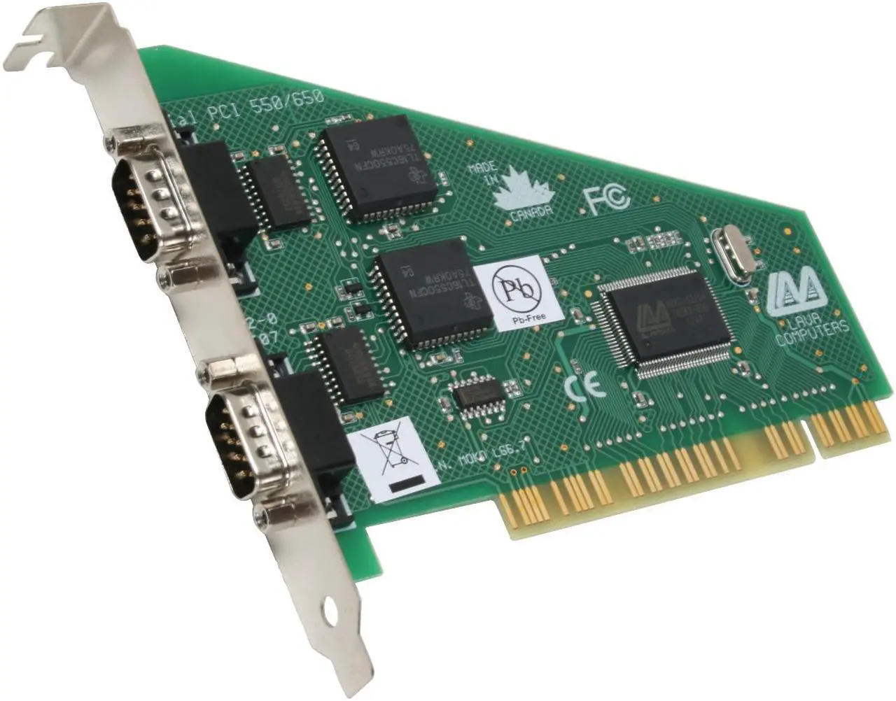 LAVA Computer 2-Port Serial Card (PCI Bus 16550) Model DSerial-PCI ...