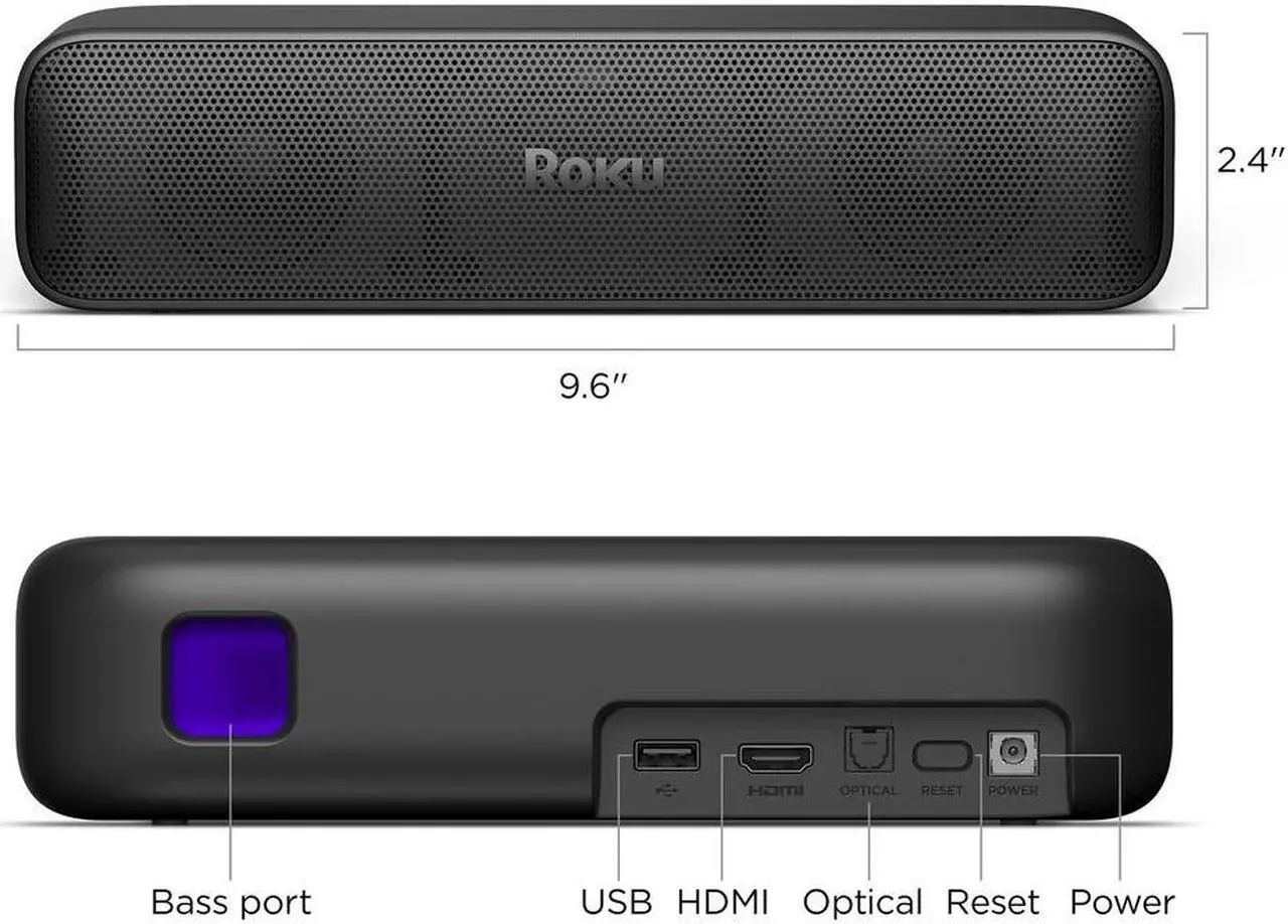 Roku Streambar SE HD/4K/HDR Stereo Soundbar - Newegg.com