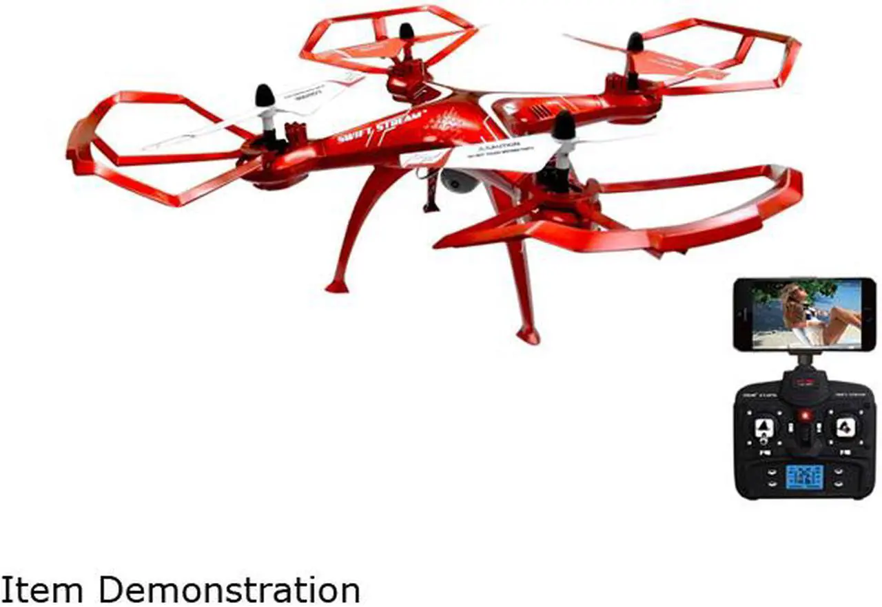 Swift Stream Remote Control Camera Drone Red - Newegg.com