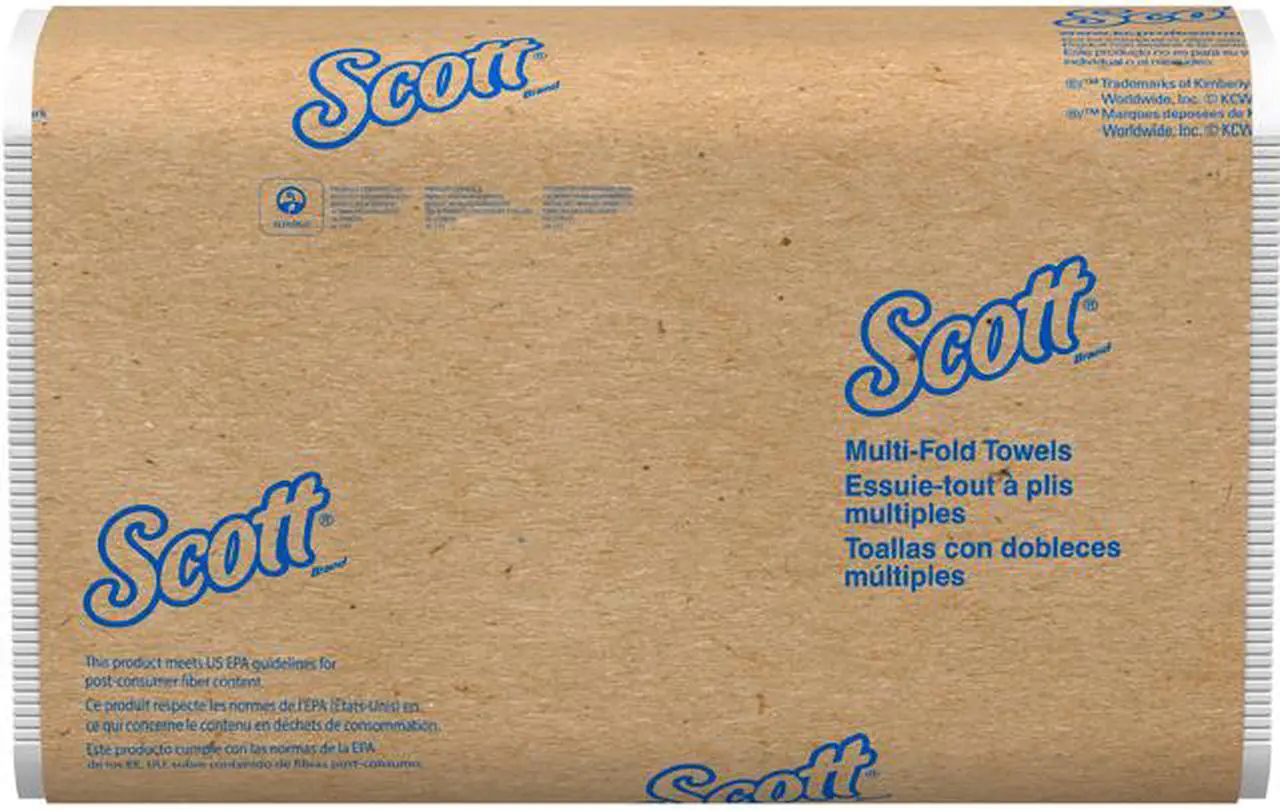 Scott Essential Multifold Paper Towels (01804) with Fast-Drying ...