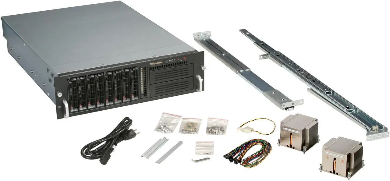 SUPERMICRO SYS-6036T-TF 3U Server Barebone Intel 5520 Dual LGA 1366 ...
