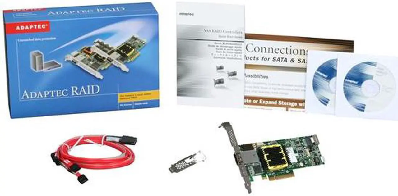 Adaptec RAID 5445 2228800-R SATA/SAS 8-port (4 interal, 4 external) w ...