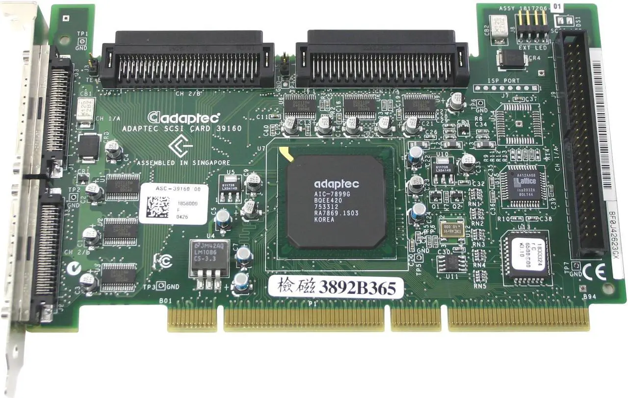 Adaptec 39160 PCI SCSI Controller Card - Newegg.com