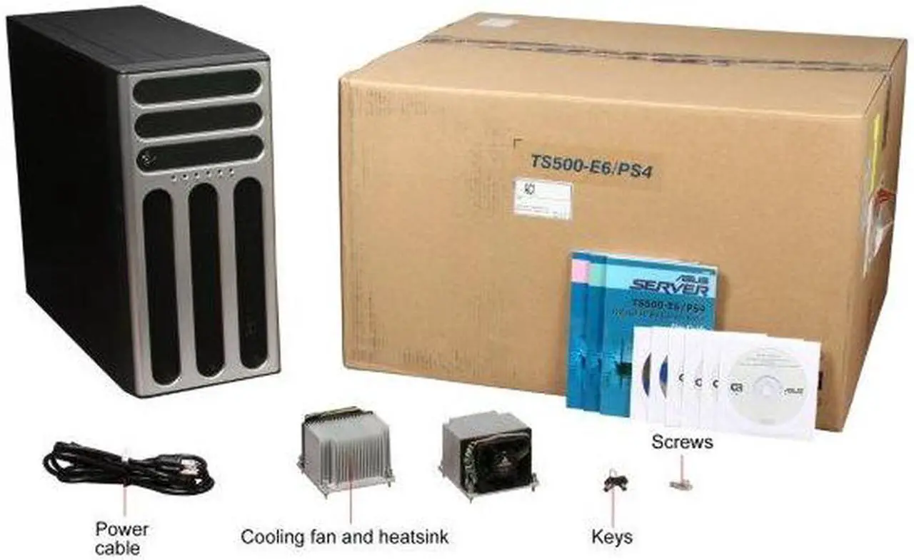 ASUS TS500-E6/PS4 Pedestal Server Barebone Intel 5500 Dual LGA 1366 ...