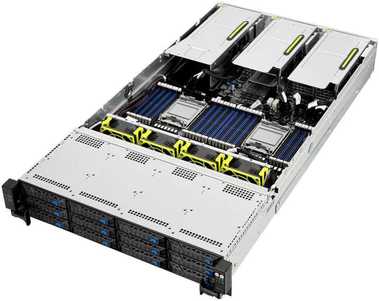 ASUS 2U RS720-E10-RS12E 2U server Barebone with dual 3rd Gen Intel ...