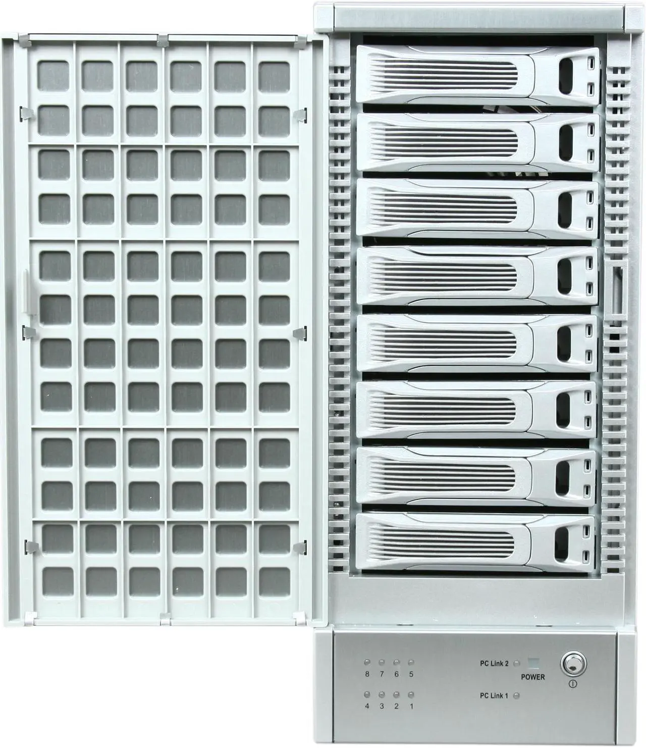 Sans Digital 8-Bay SAS/SATA JBOD Compact Tower Enclosure w/ Mini-SAS ...