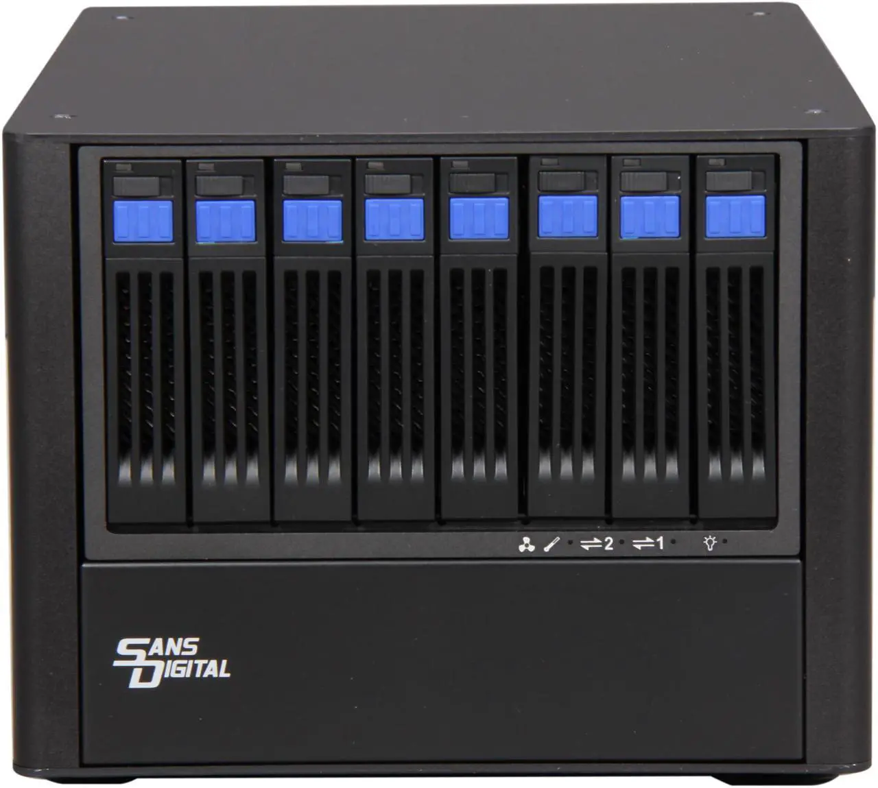 SANS DIGITAL MobileSTOR MS28X 8 Bay 2.5 tower SAS/SSD/SATA to mini-SAS ...