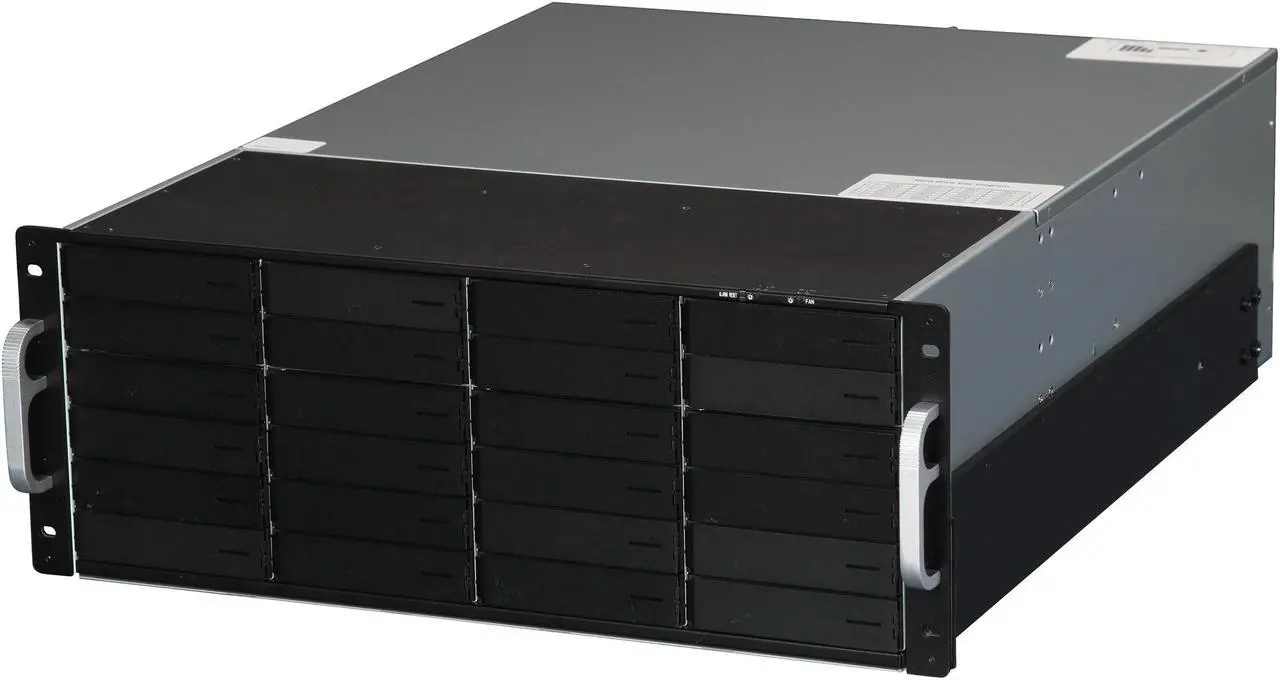 SANS DIGITAL EliteSTOR ES424X6+BS 4U 24-Bay 6G SAS/SATA to SAS JBOD ...