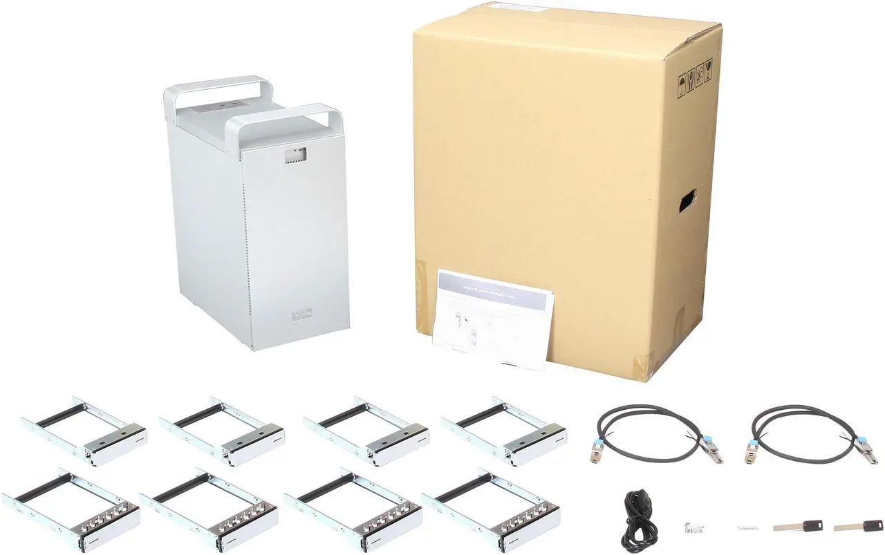 SANS DIGITAL MobileSTOR MS8X+ 8 Bay SAS/SATA mini-SAS * 2 to SAS/SATA ...