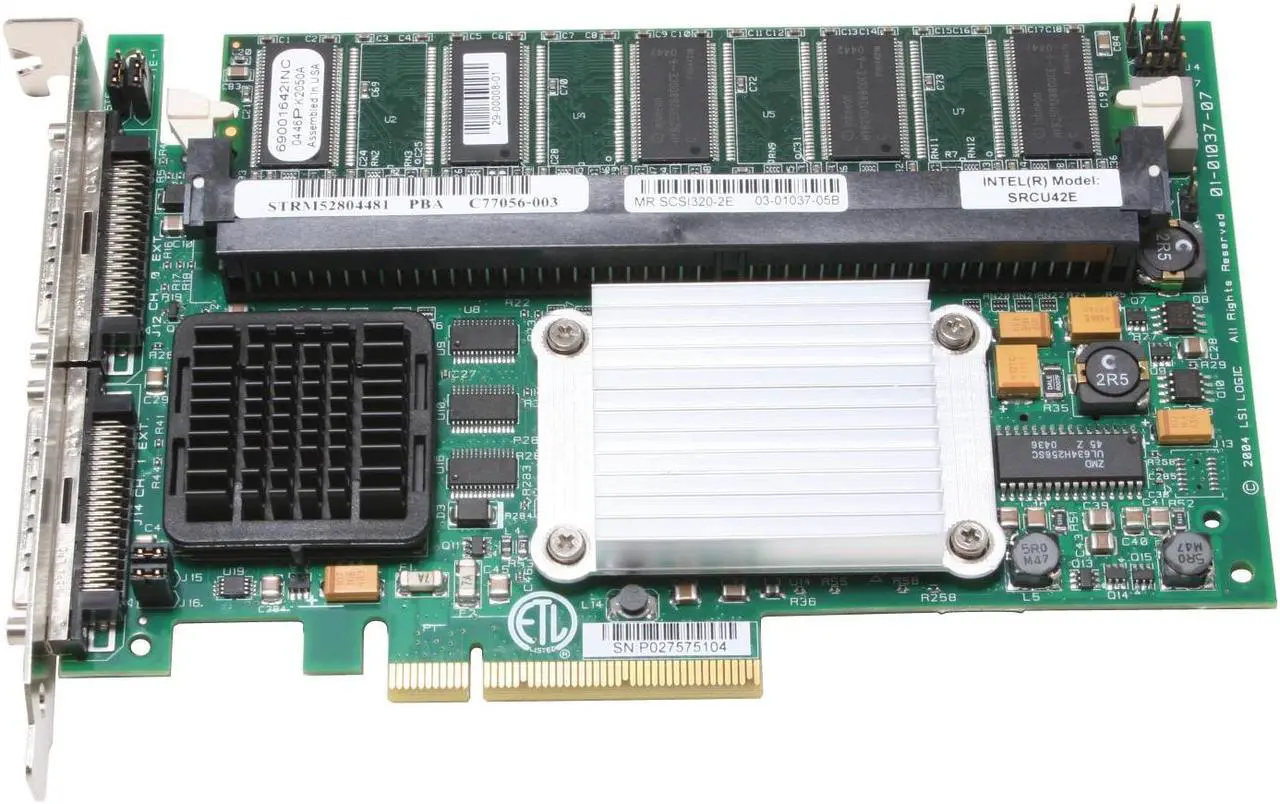 Intel INT-SRCU42E PCI Express x8 SCSI Controller Card - Newegg.com