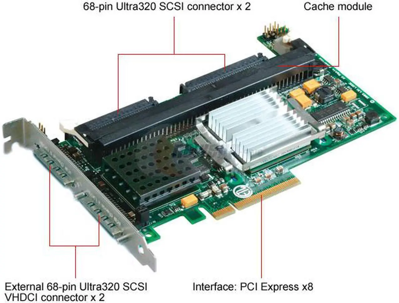 Intel SRCU42E PCI Express SCSI Controller Card - Newegg.com