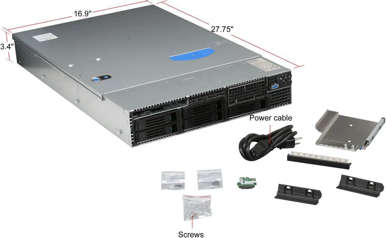 Intel SR2600URLXNA 2U Rackmount Server Barebone - Newegg.com