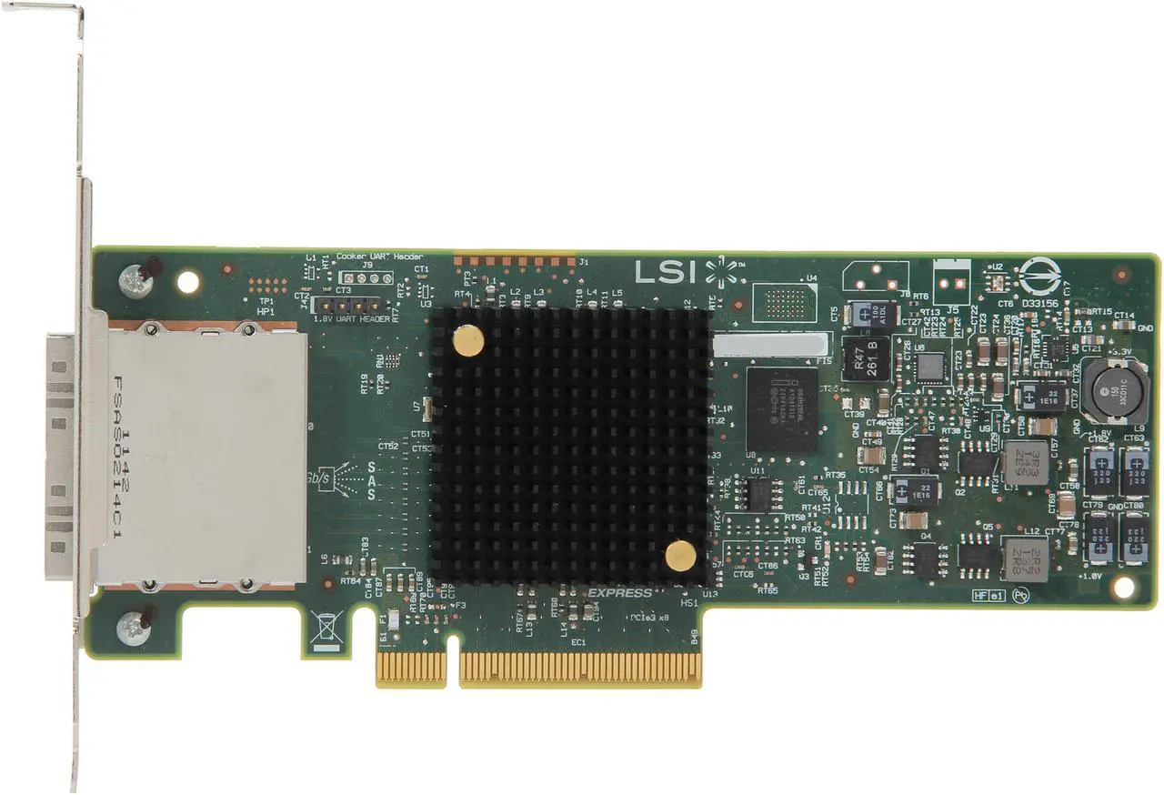 LSI LSI00300 (9207-8e) PCI-Express 3.0 x8 SATA / SAS Host Controller Card - Newegg.com
