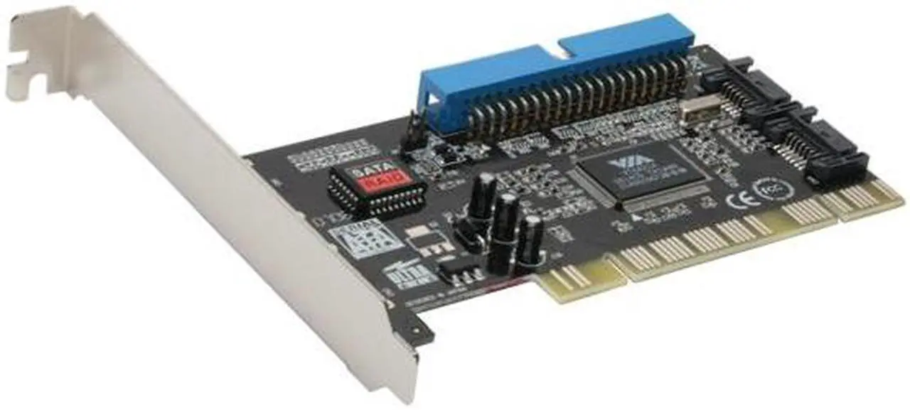 SYBA SD-VIA-1A2S VIA PCI SATA 1.5G / IDE ATA 133 Combo Controller Card ...