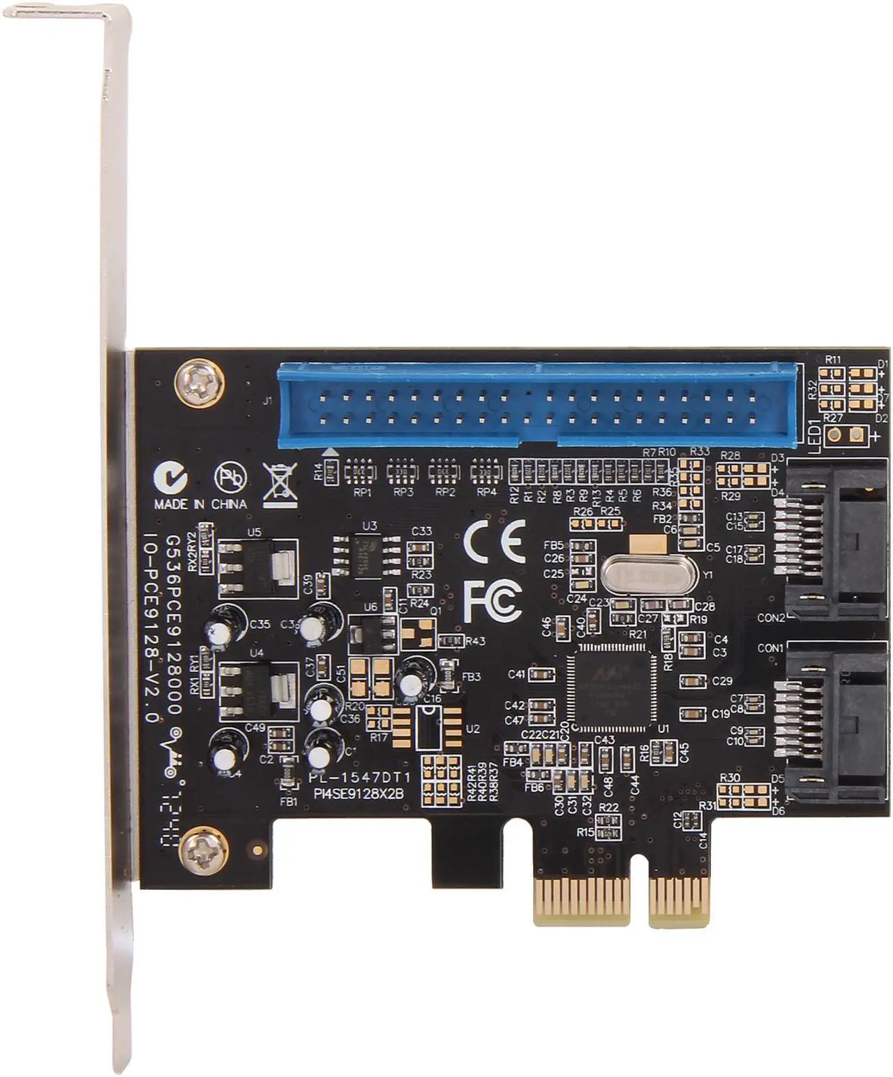 SYBA SI-PEX40059 PCI-Express 2.0 x1 SATA / IDE Combo Controller Card ...