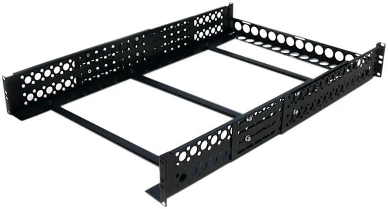 StarTech.com UNIRAILS2U 2U Fixed 19" Adjustable Depth Universal Server ...