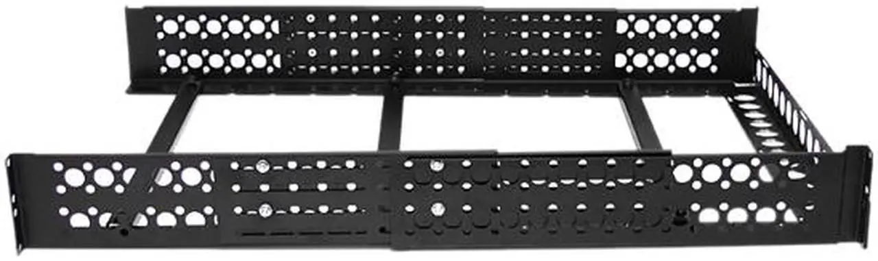 StarTech.com UNIRAILS2U 2U Fixed 19" Adjustable Depth Universal Server ...