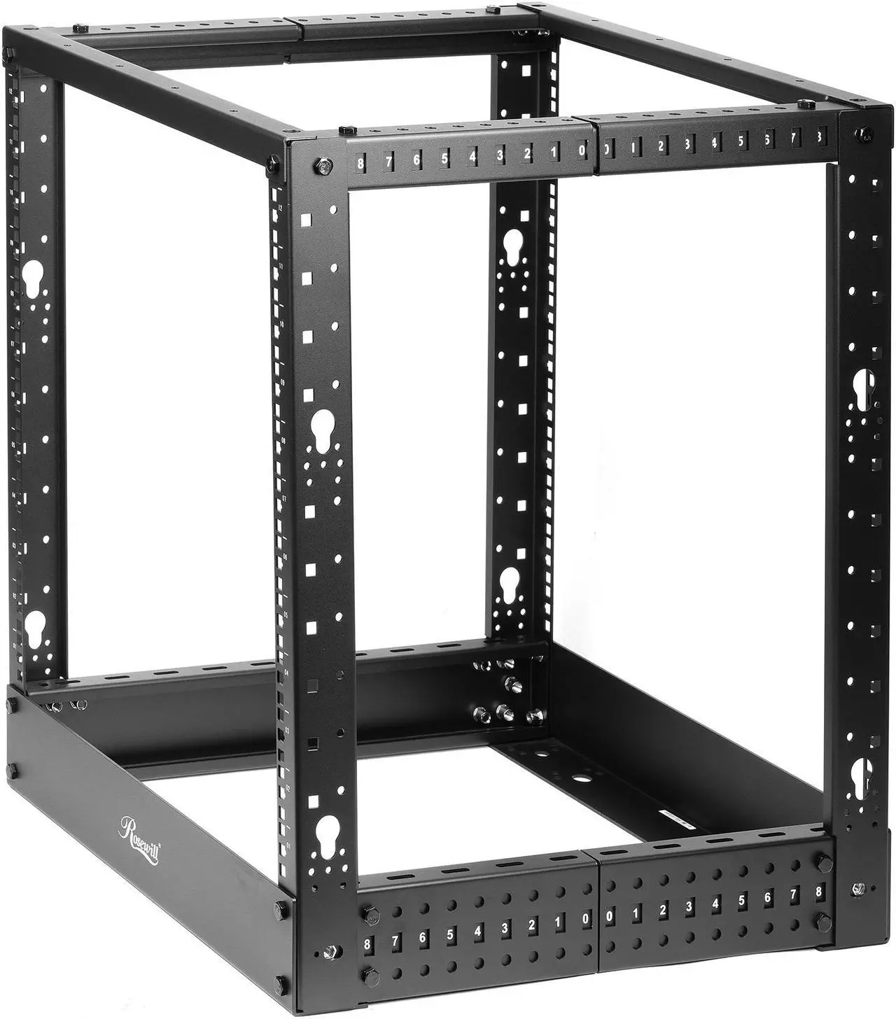 Rosewill 12U Open Frame Server Rack, 4-Post Network Server Rack ...