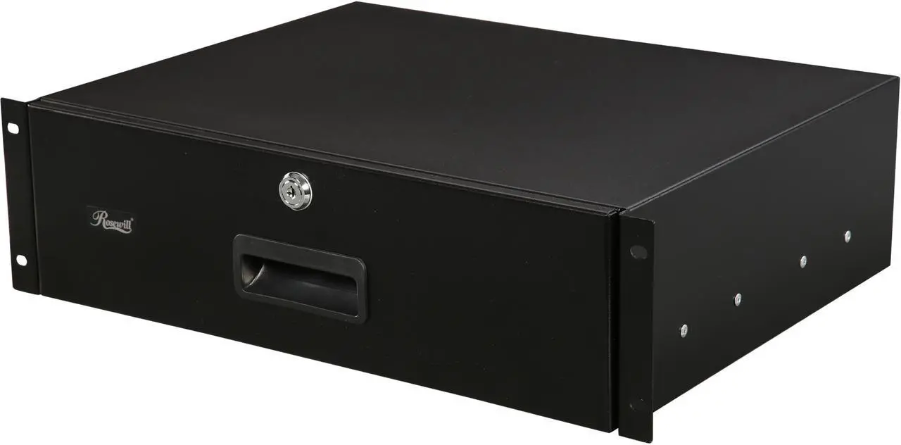Rosewill RSA-3UDW001 3U 14" Deep Rack Mount Drawer with Lock And Key ...