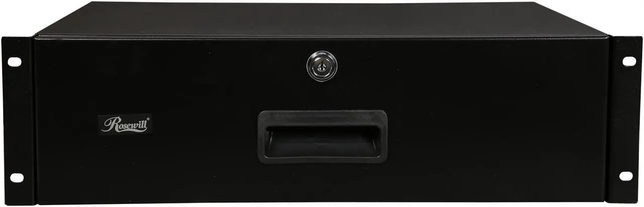 Rosewill RSA-3UDW001 3U 14" Deep Rack Mount Drawer with Lock And Key ...