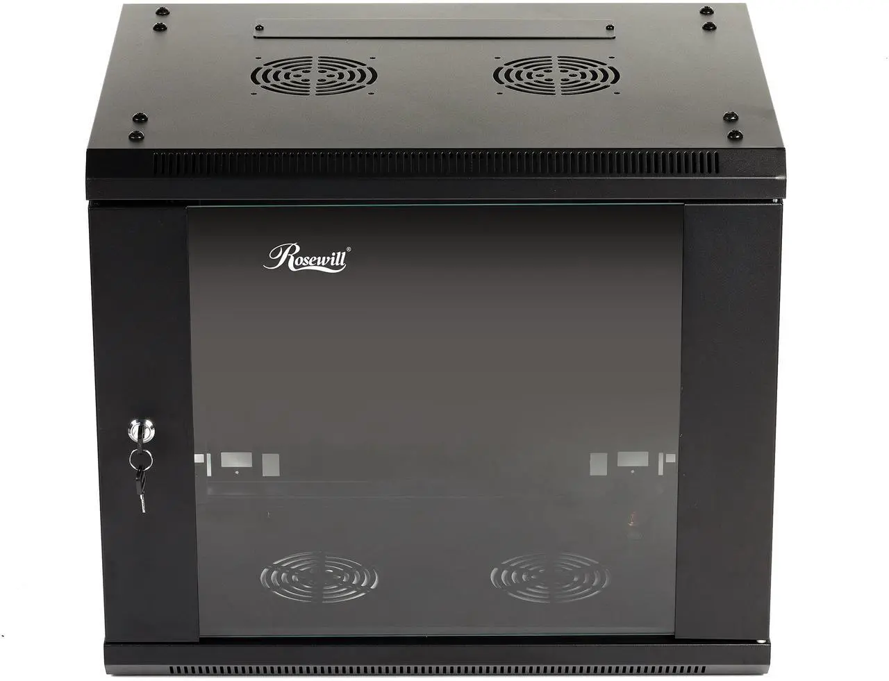 Rosewill 9U Server Rack Enclosure with Glass Door, Locks, & Removable ...